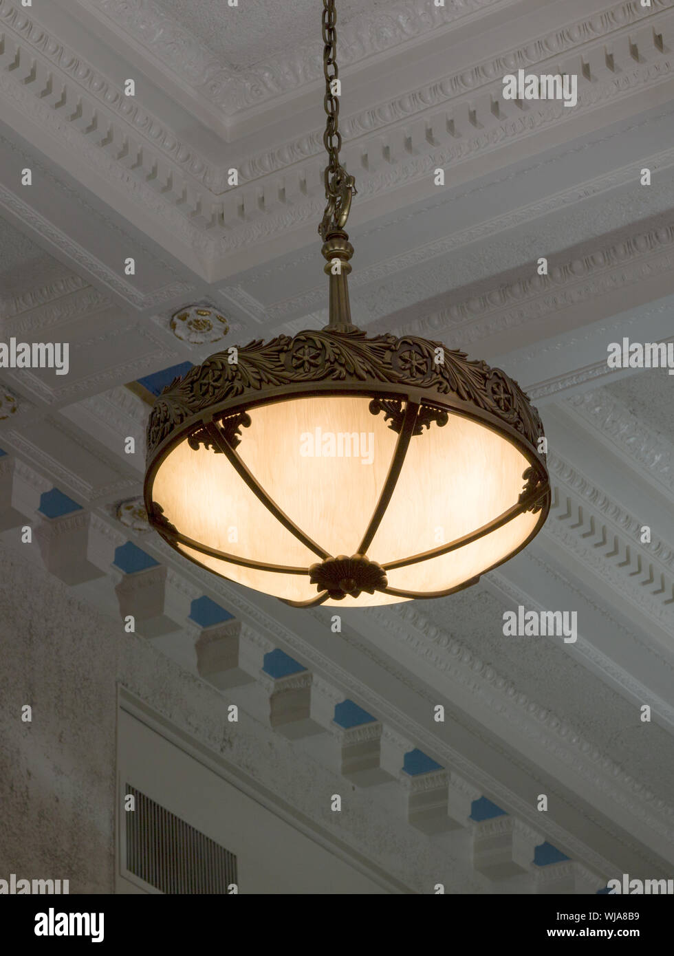 Hanging light fixture at Century Station Federal Building and Postal ...