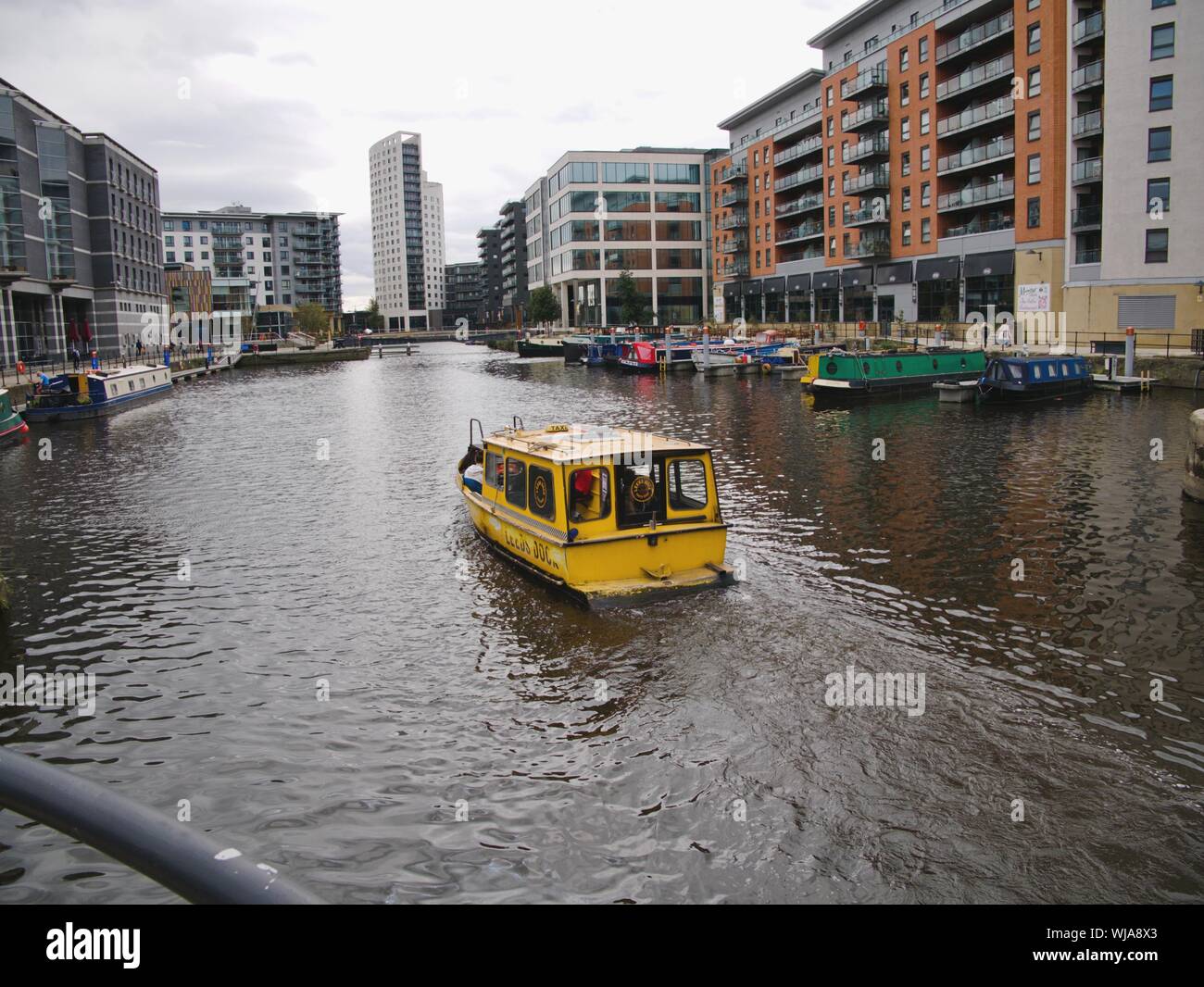 blue sign Leeds dock home of the armouries and water taxi Twee on the ...