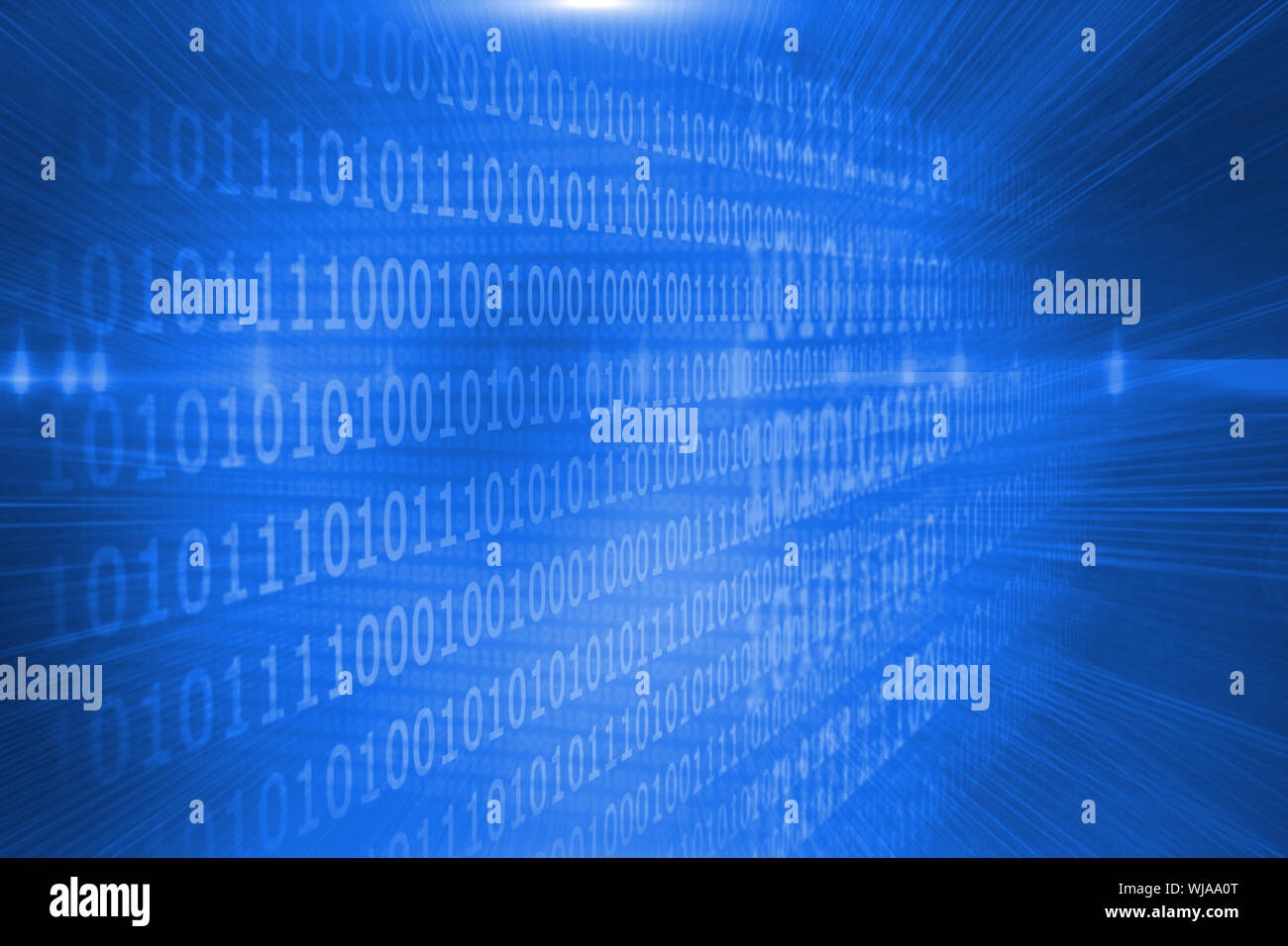 Shiny blue code technology hi-res stock photography and images - Alamy