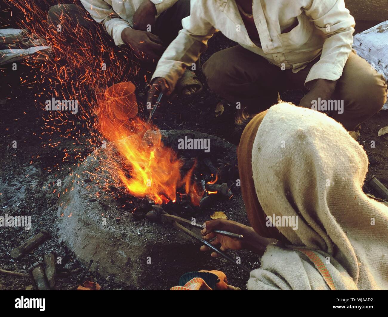 Pit workers hi-res stock photography and images - Alamy