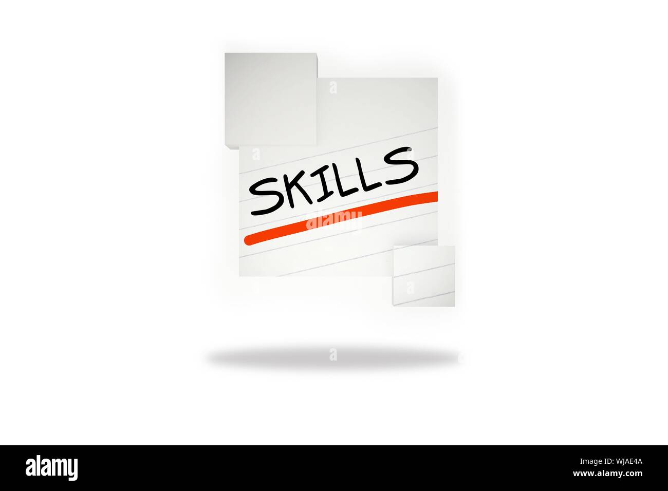 Skills in handwriting on abstract screen Stock Photo - Alamy