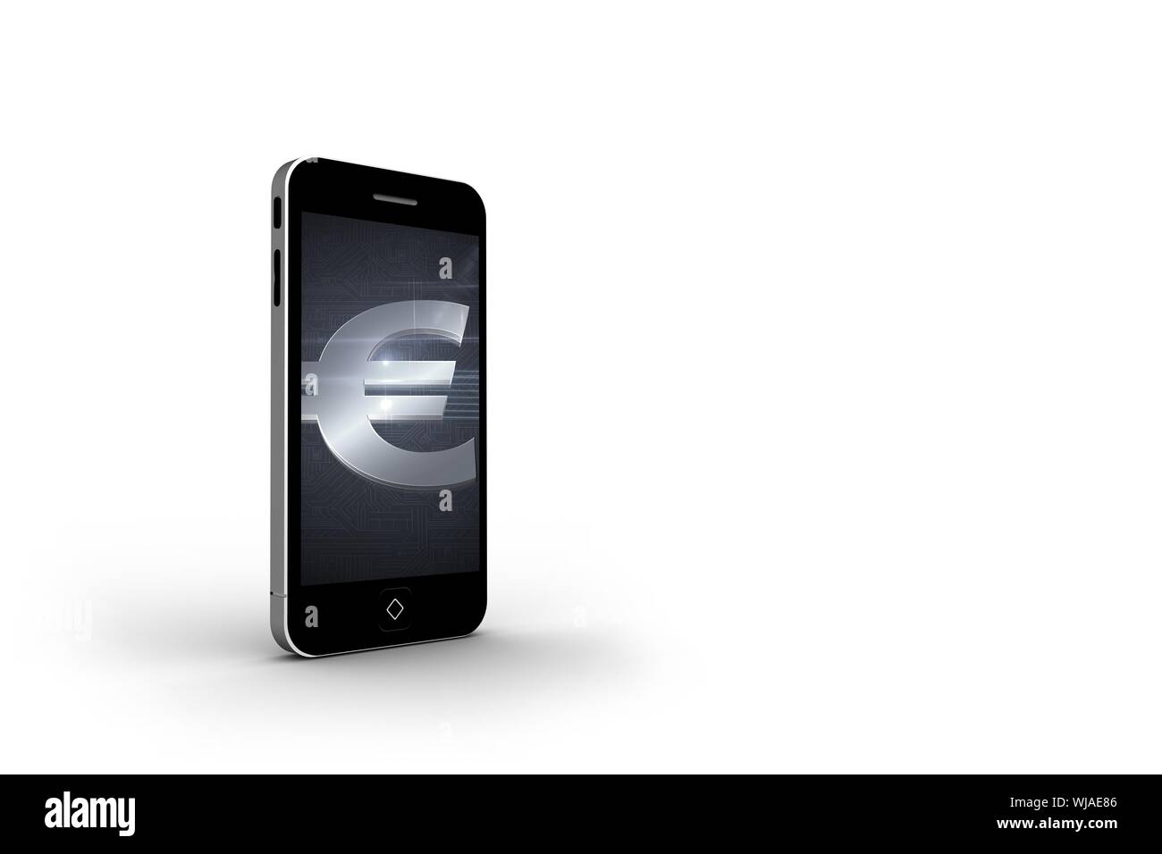 Euro sign on digital Cut Out Stock Images & Pictures - Alamy