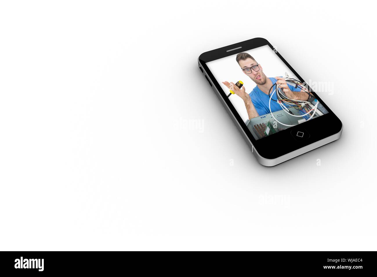 Stress computer screen Cut Out Stock Images & Pictures - Alamy