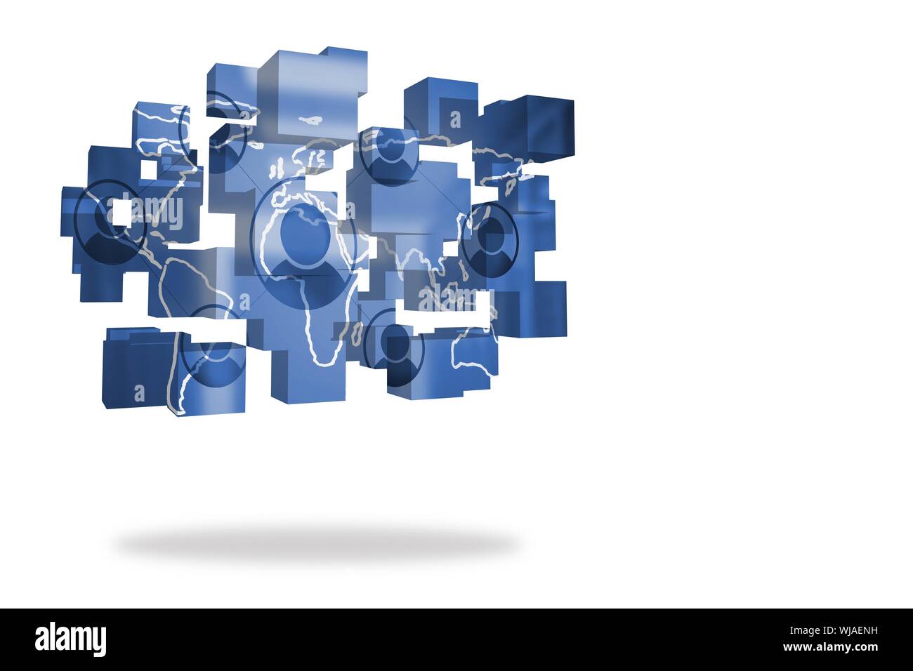 Earth interface on abstract screen Stock Photo - Alamy