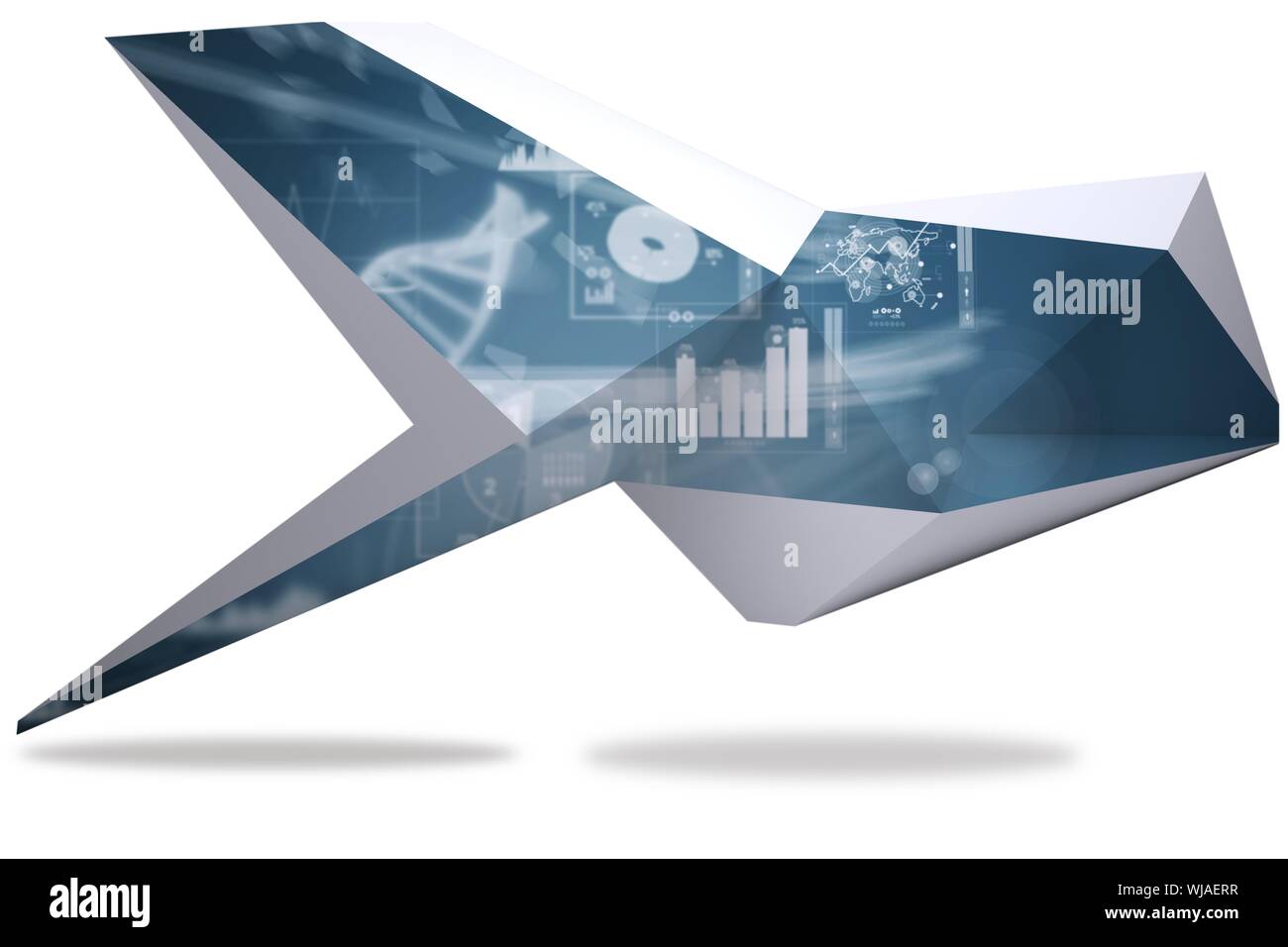 Interface on abstract screen Stock Photo - Alamy