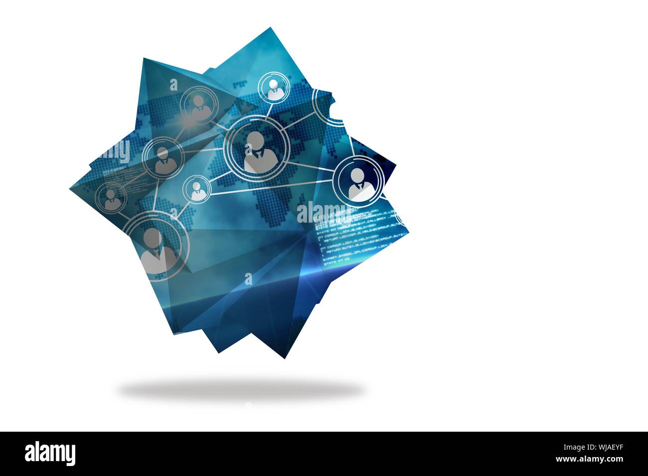 Interface on abstract screen Stock Photo - Alamy