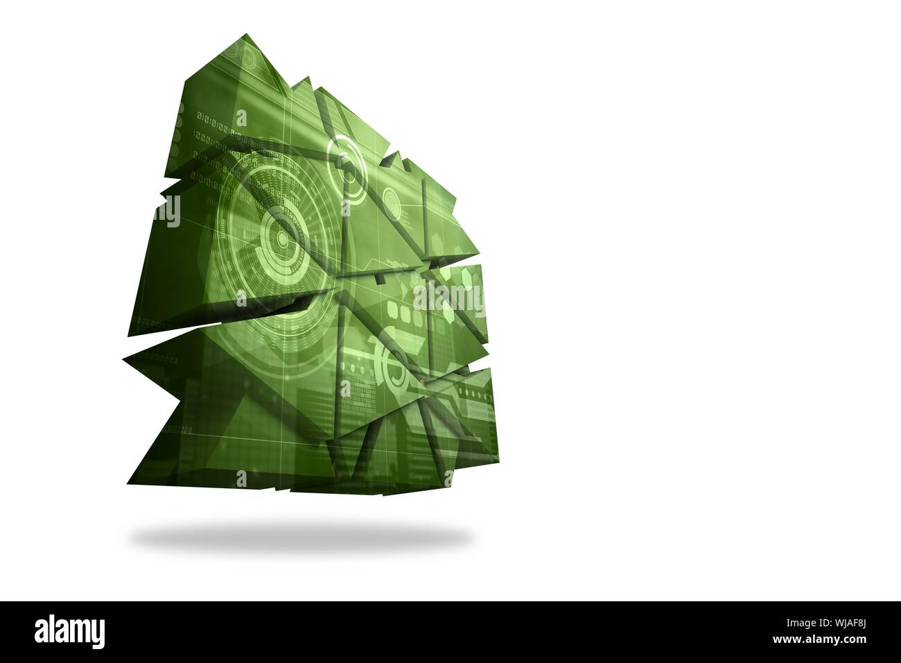 Interface on abstract screen Stock Photo - Alamy