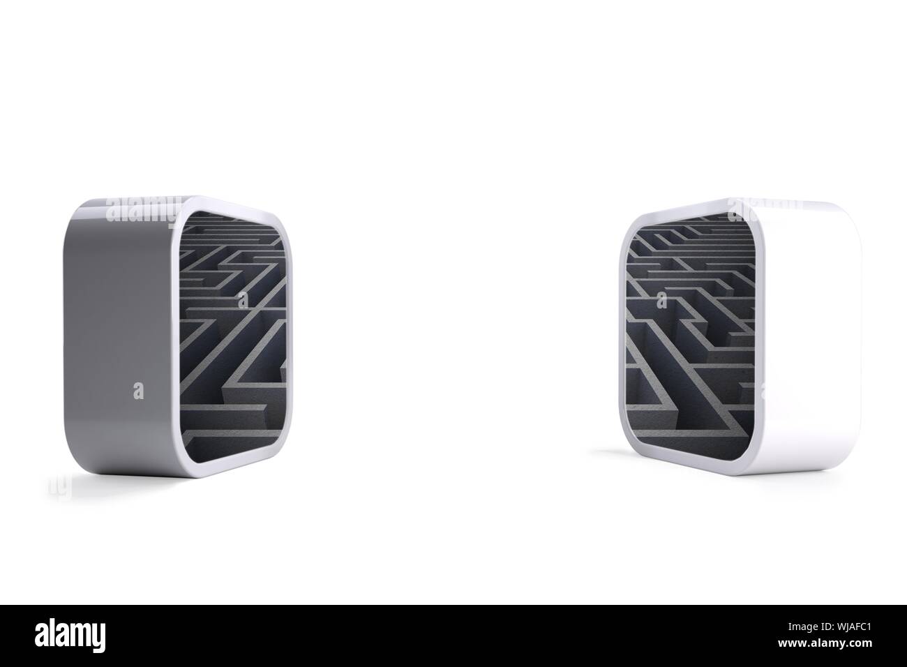 Maze on abstract screen Stock Photo - Alamy