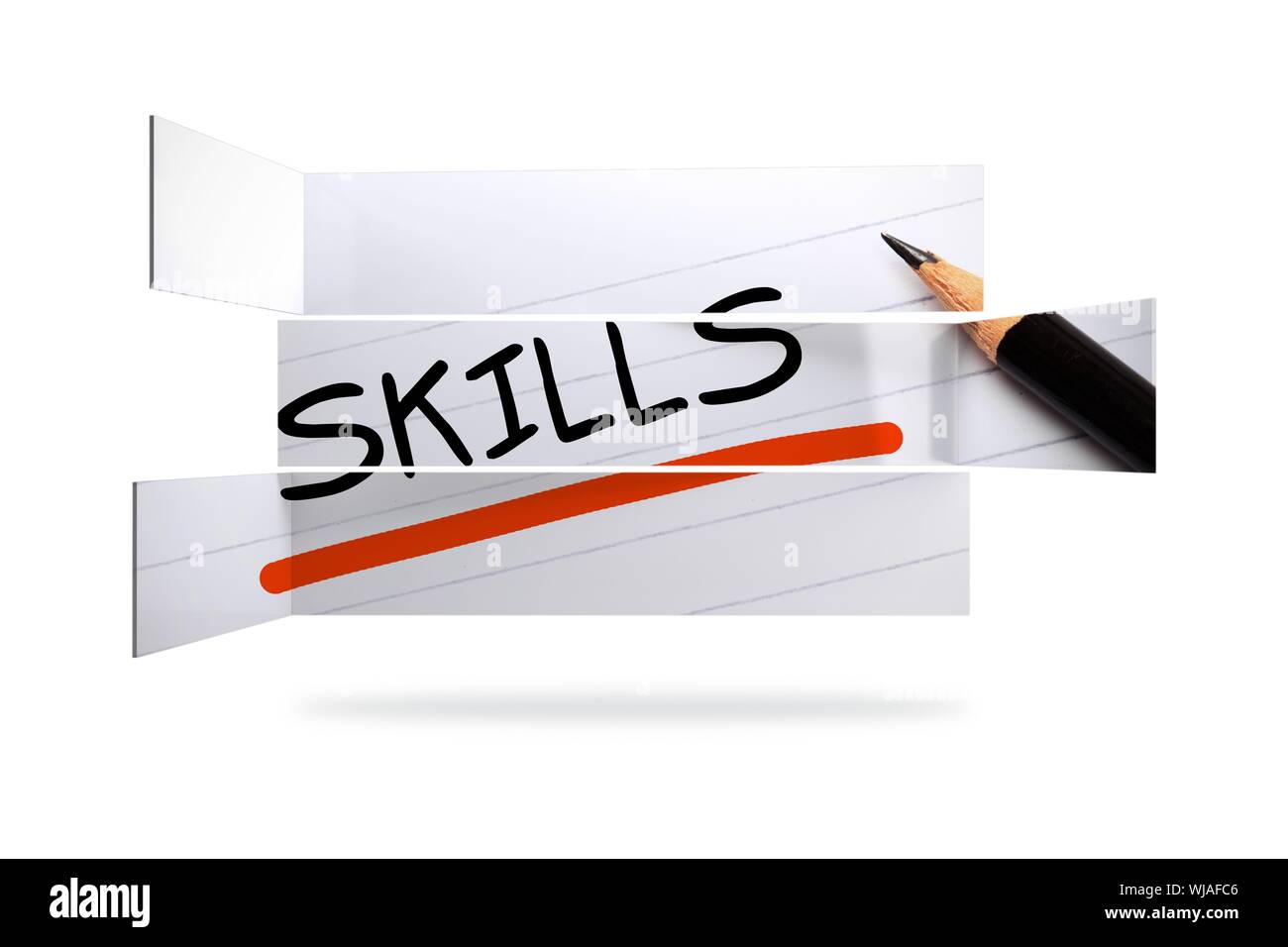 Skills in handwriting on abstract screen Stock Photo - Alamy