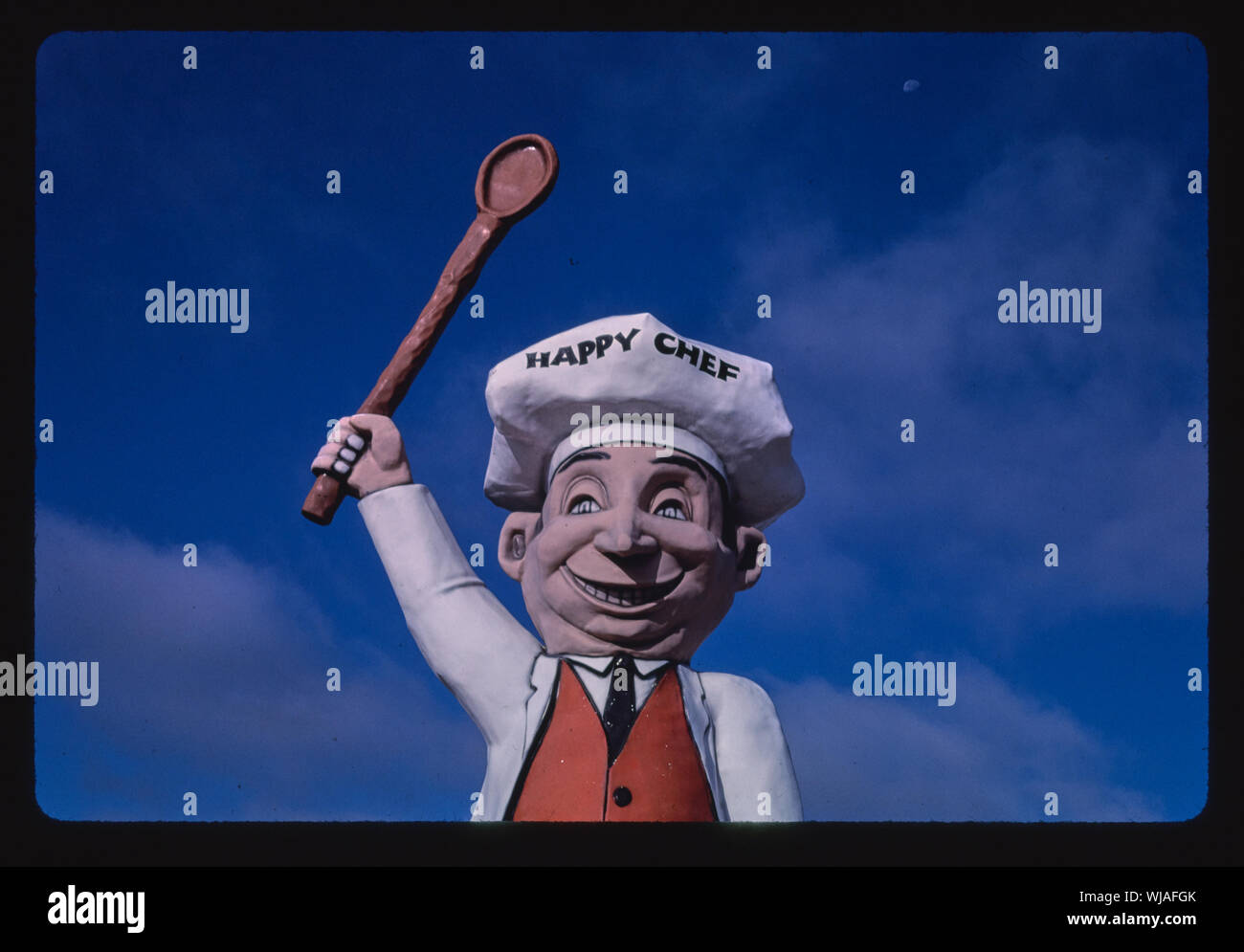 Happy Chef sign, Cherokee, Iowa Stock Photo - Alamy