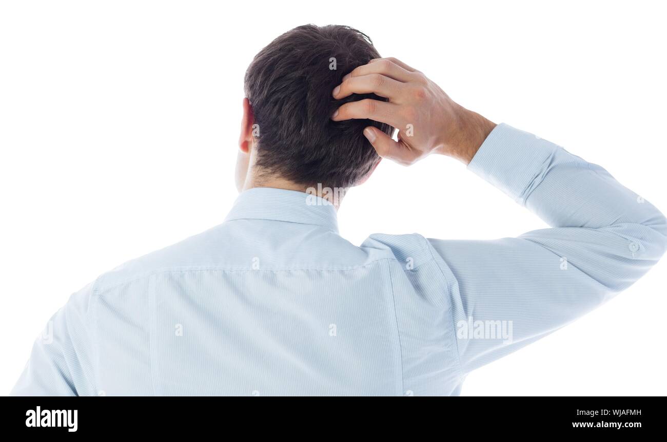 Scratching hair hi-res stock photography and images - Alamy