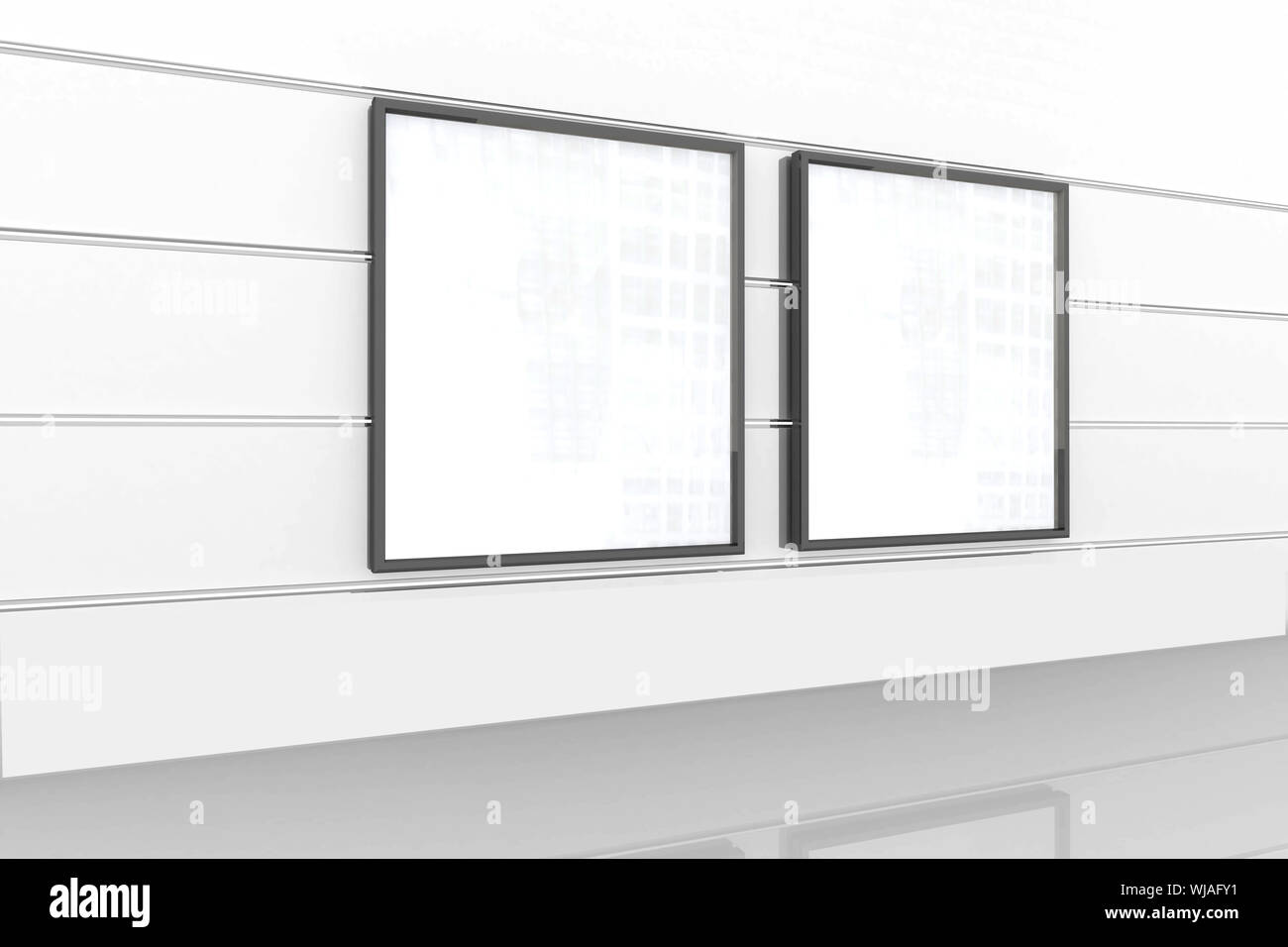 Display in white room Stock Photo - Alamy