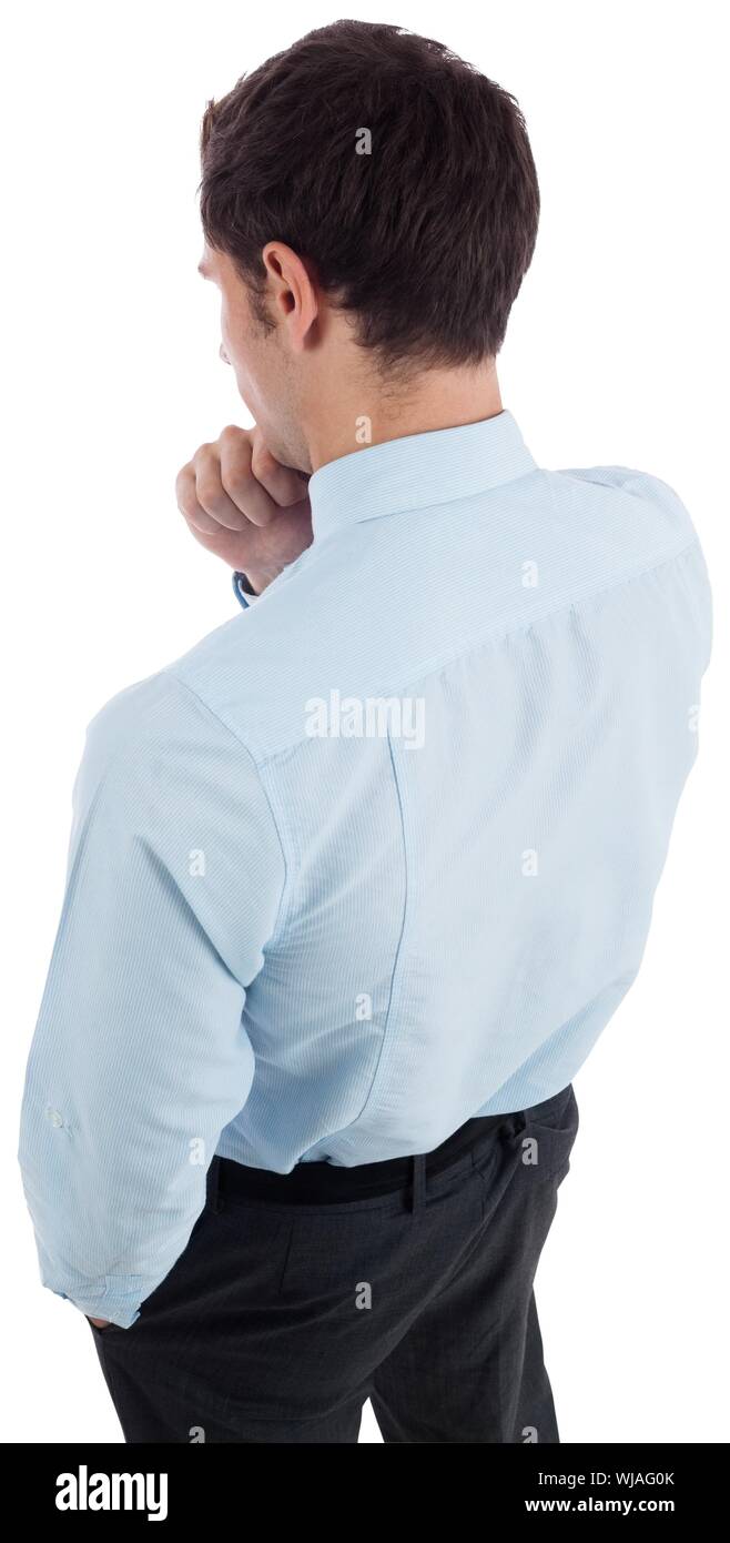 Hand at chin Cut Out Stock Images & Pictures - Alamy