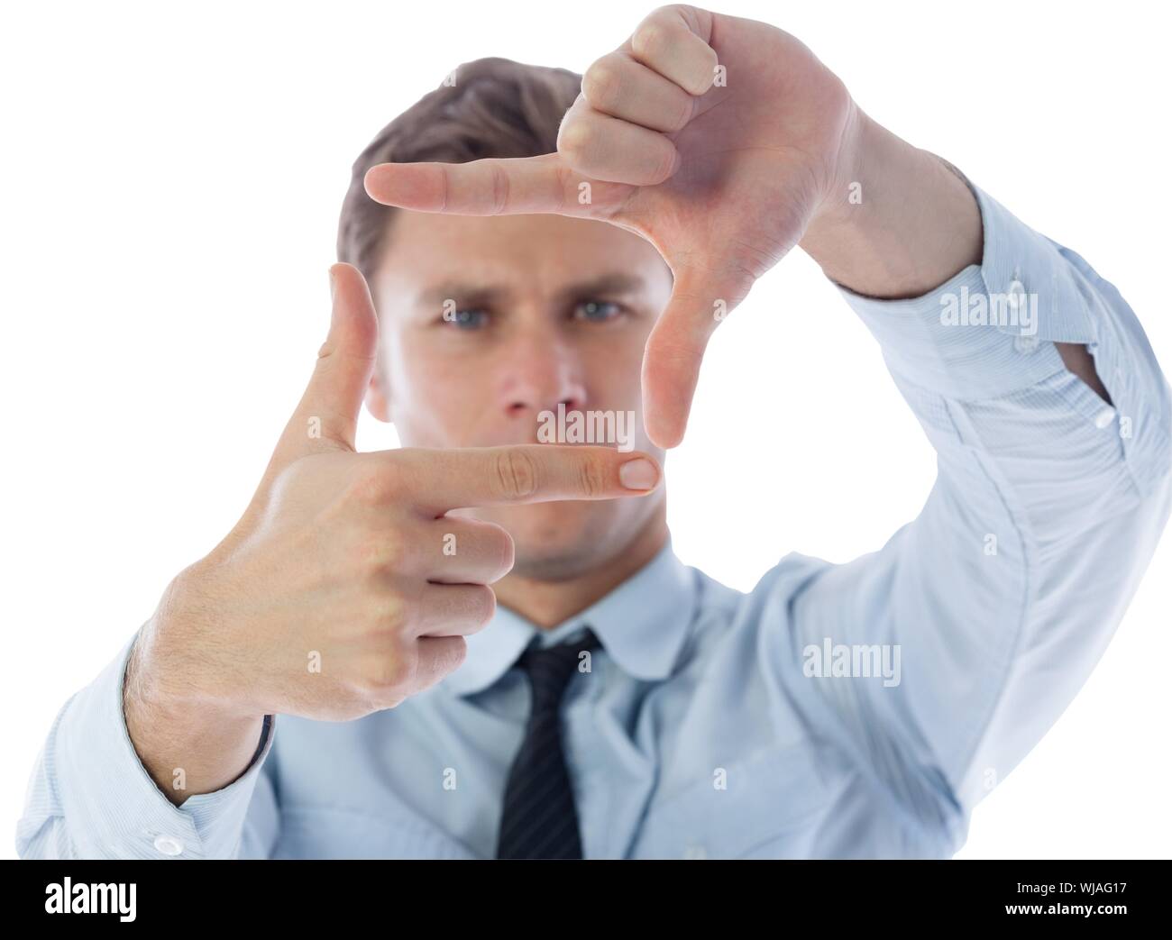 Businessman hands framing hi-res stock photography and images - Alamy