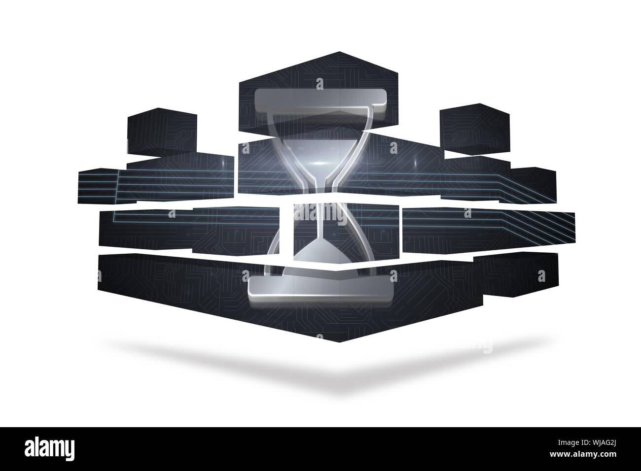 Timer on abstract screen Stock Photo - Alamy