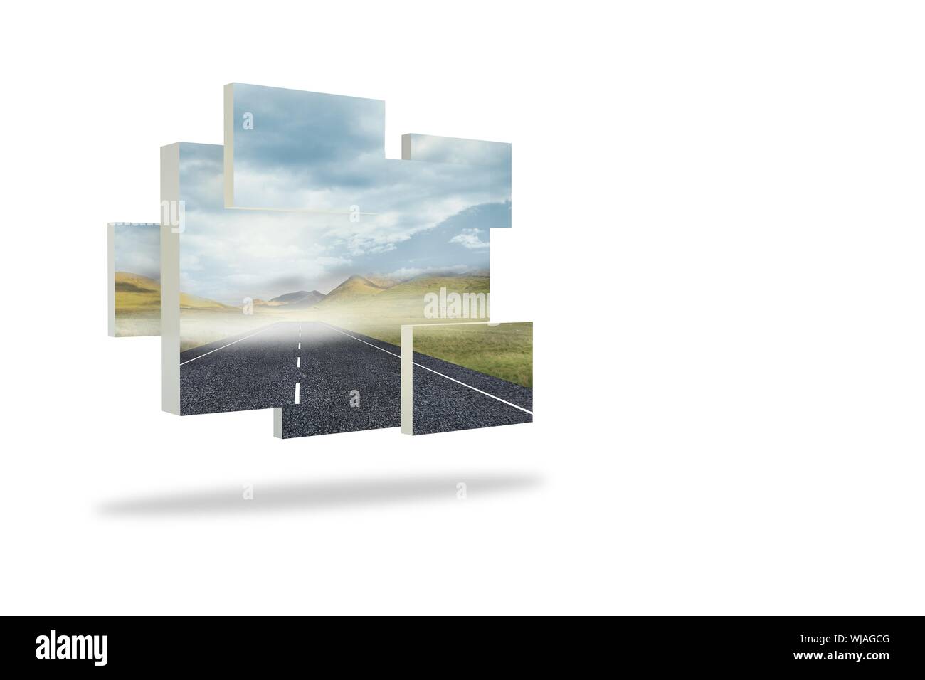Open road on abstract screen Stock Photo - Alamy