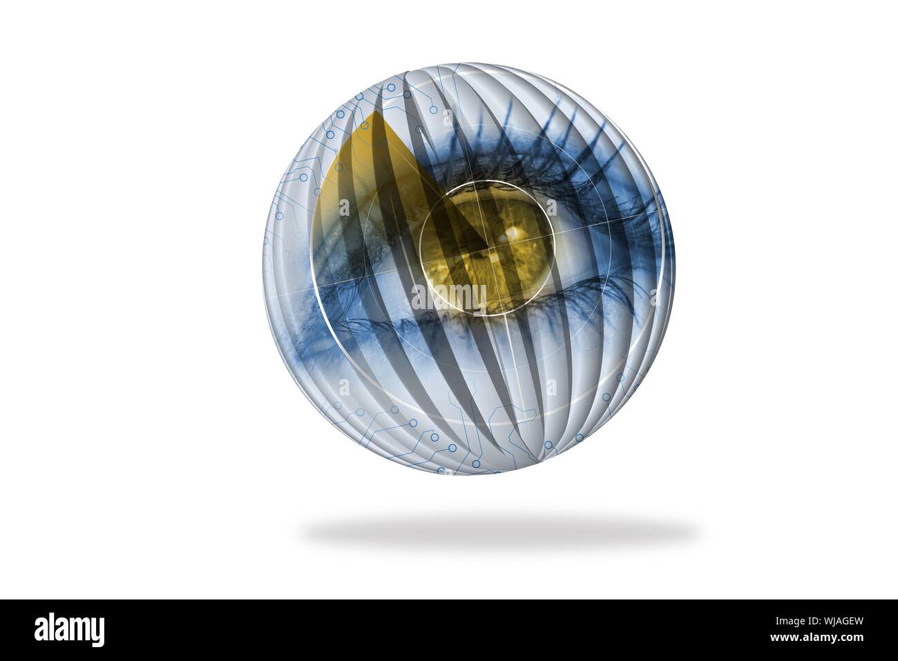 Eye scanning Cut Out Stock Images & Pictures - Alamy