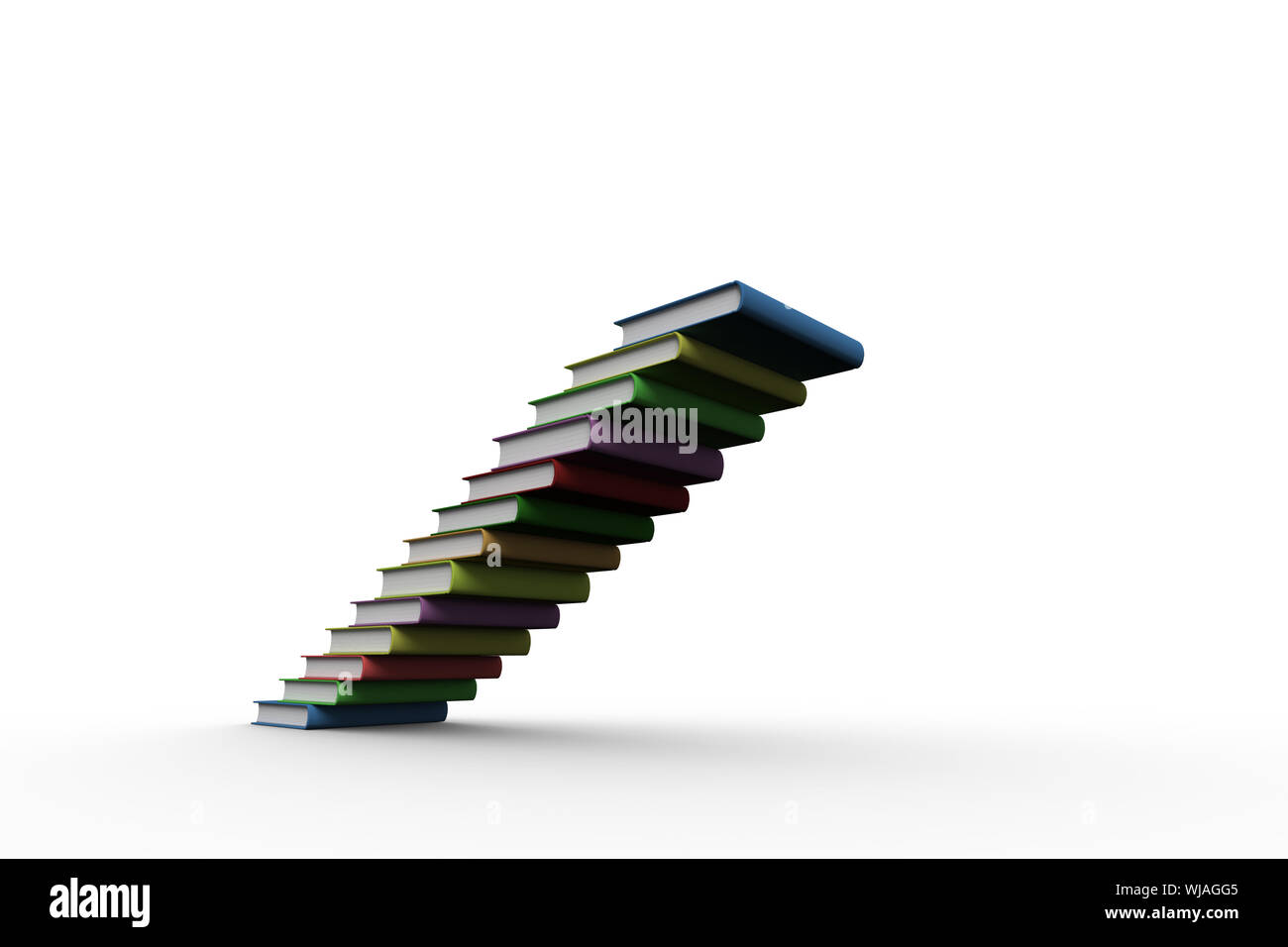 Steps made from books Stock Photo - Alamy