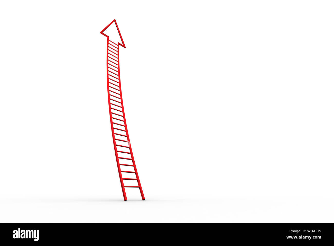 Red ladder arrow graphic Stock Photo - Alamy