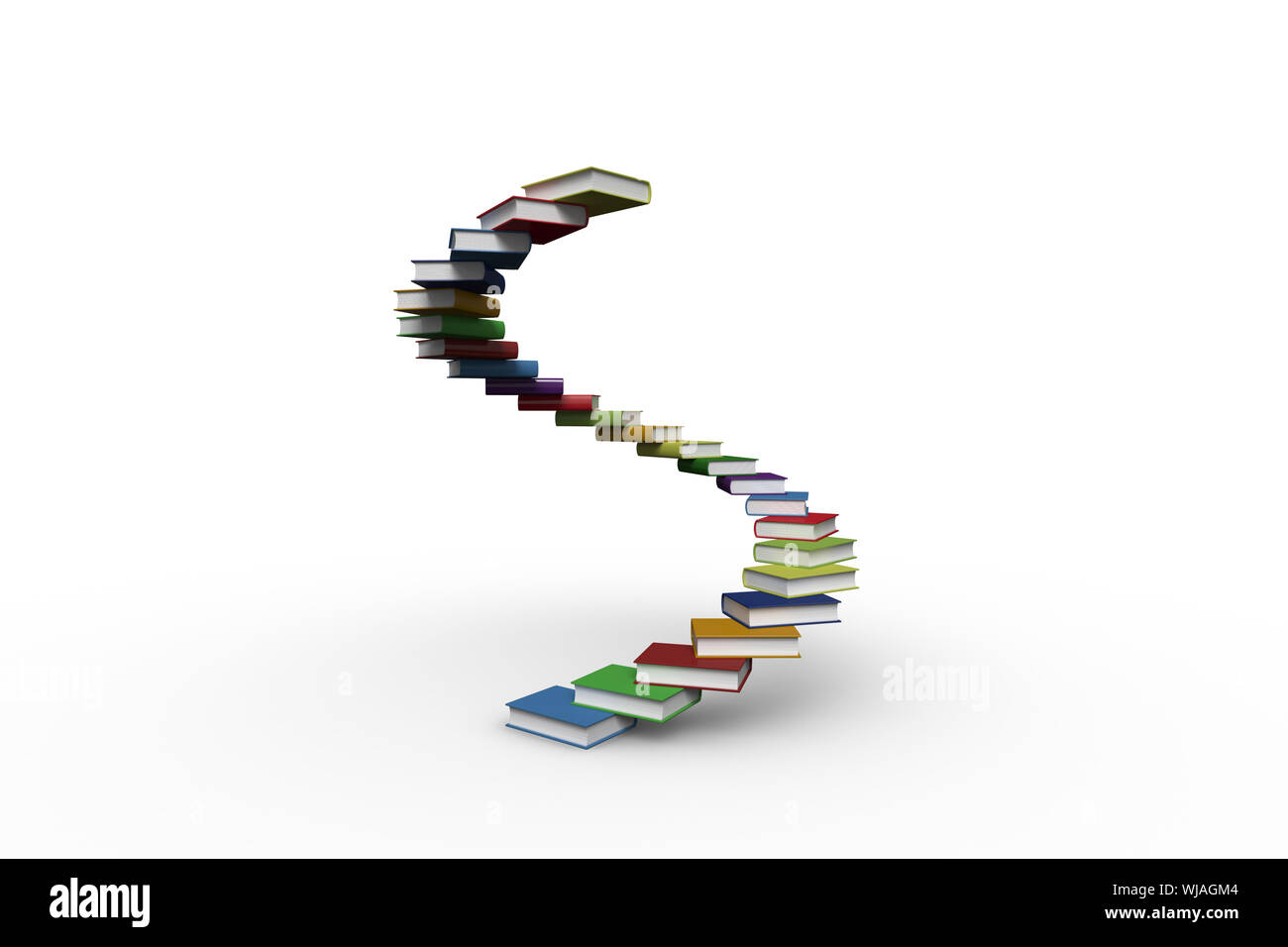 Steps made out of books Stock Photo - Alamy
