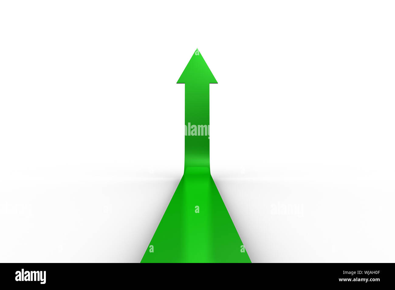 Green arrow pointing up Stock Photo - Alamy