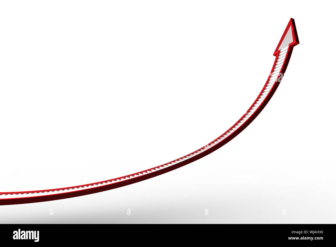 Red ladder arrow graphic Stock Photo - Alamy