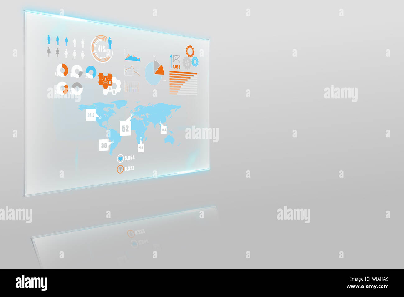 Digital interface graph hi-res stock photography and images - Alamy