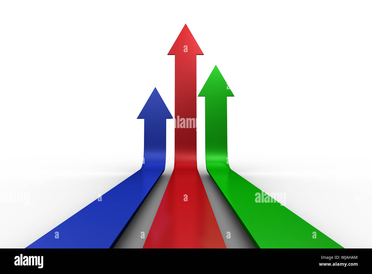 Green arrows pointing upwards hi-res stock photography and images - Alamy
