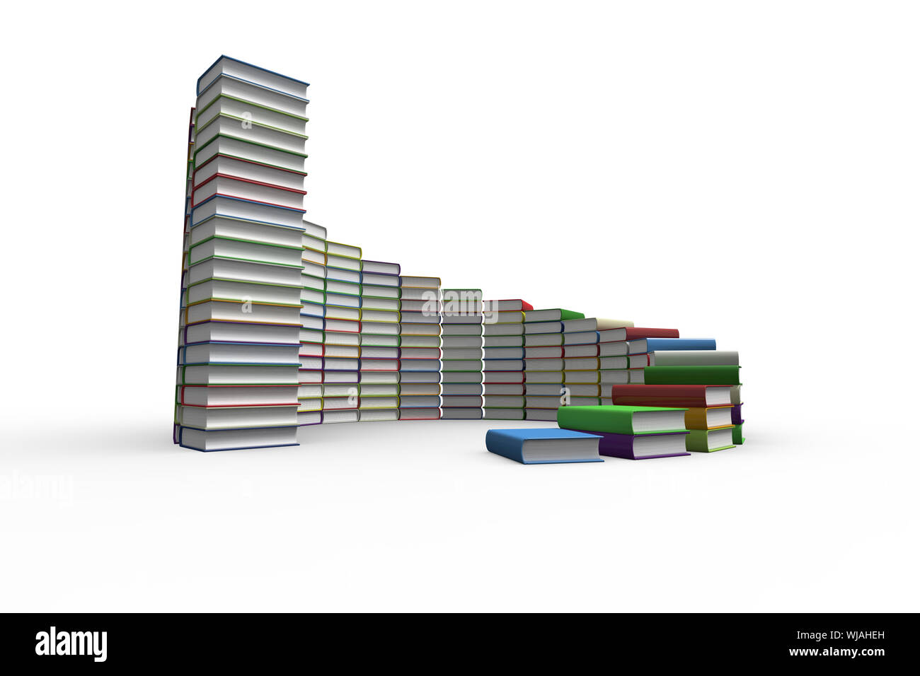 Steps made out of books Stock Photo - Alamy