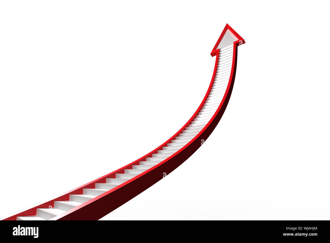 Red ladder arrow graphic Stock Photo - Alamy