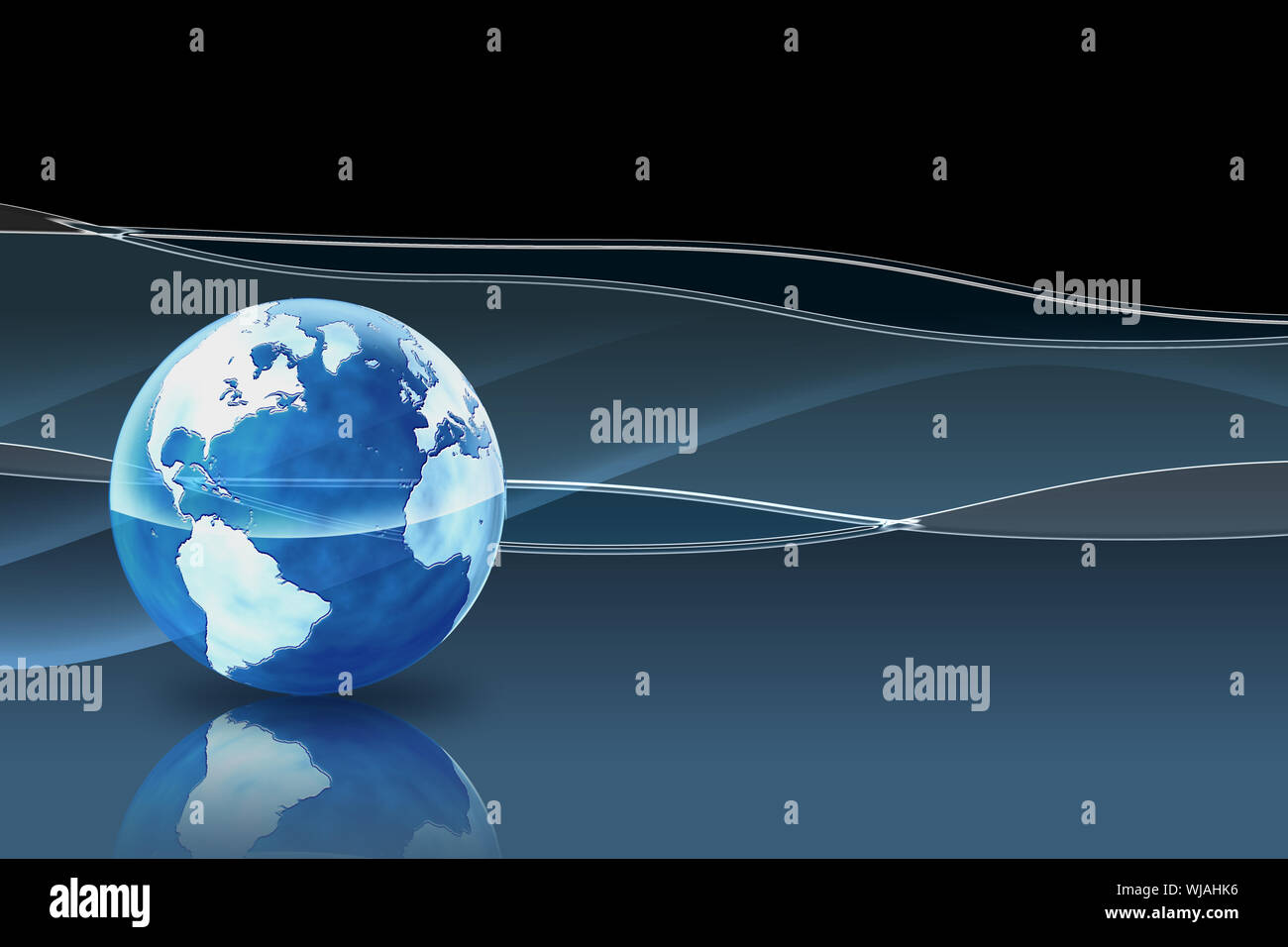 Digital earth map hi-res stock photography and images - Alamy