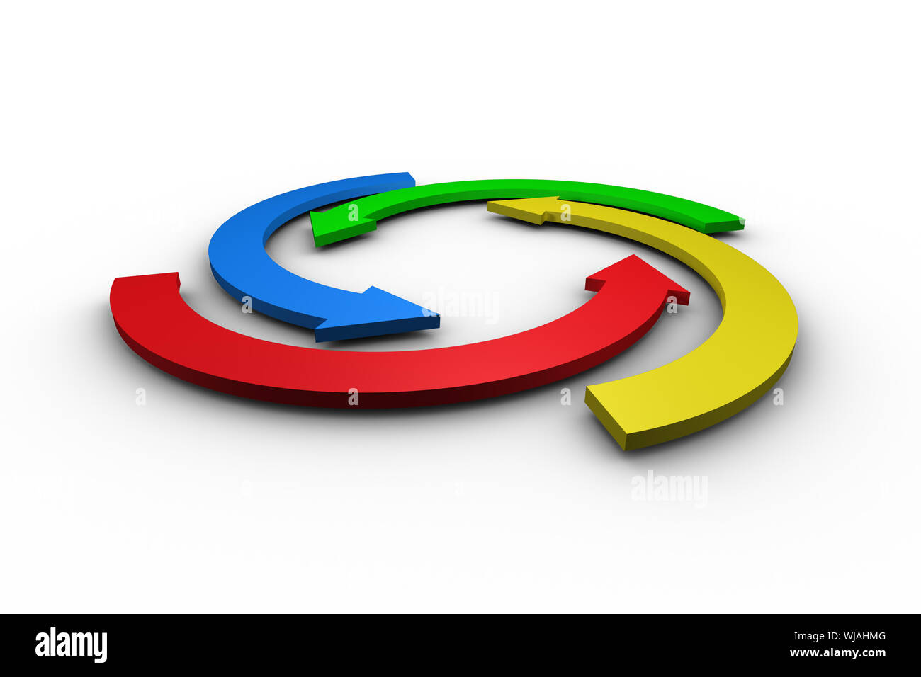 Colorful arrow circle Stock Photo - Alamy