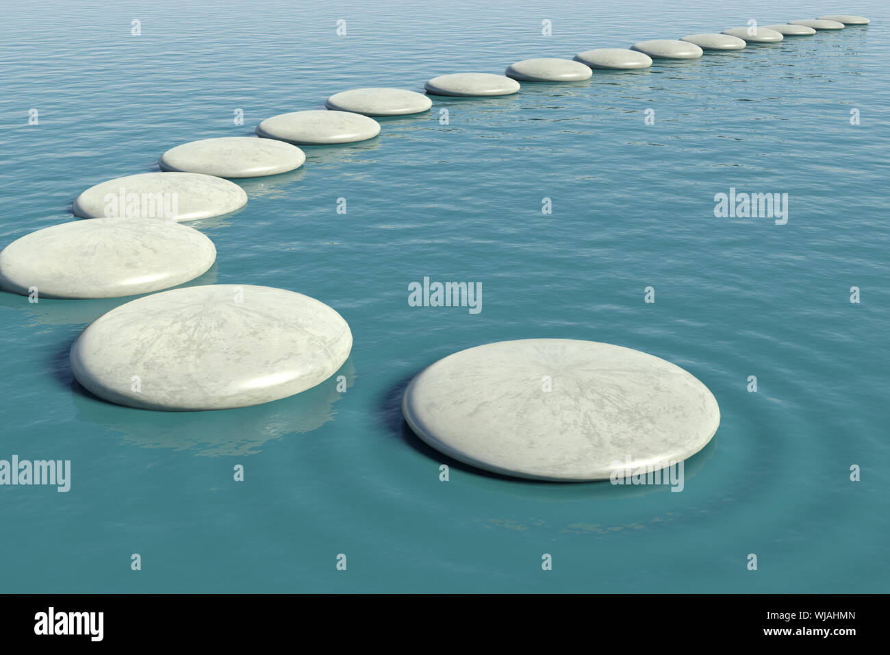 Zen rock pool Stock Photo - Alamy