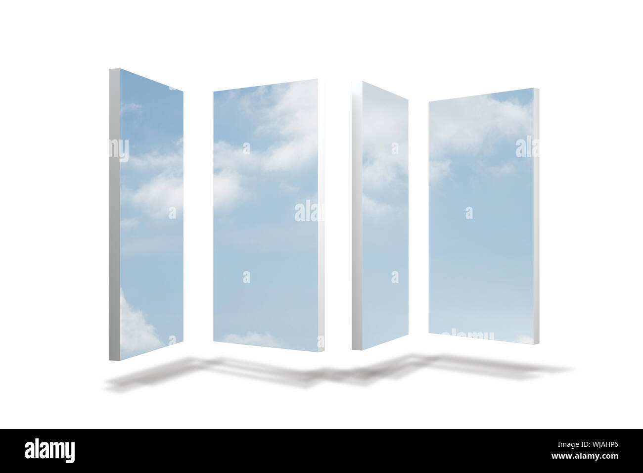Panes showing sky Stock Photo - Alamy