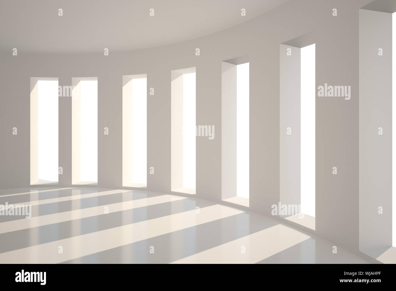 Bright room with windows Stock Photo - Alamy