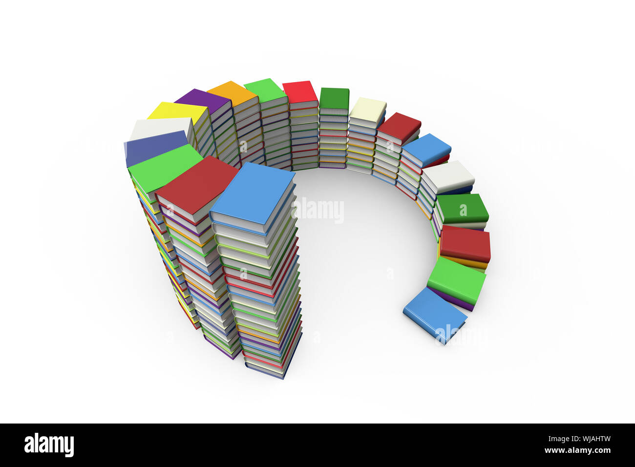 Steps made out of books Stock Photo - Alamy
