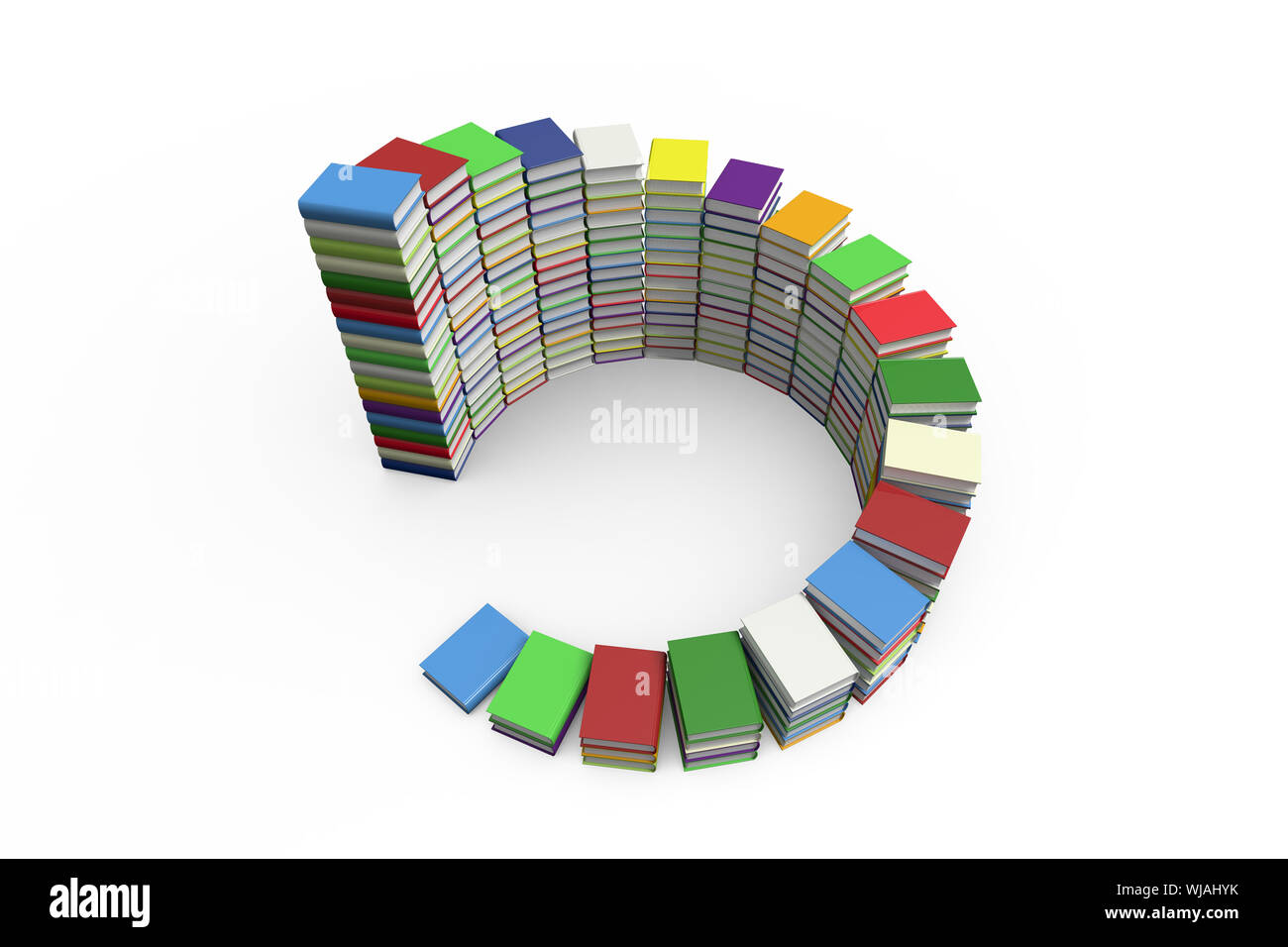 Steps made out of books Stock Photo - Alamy