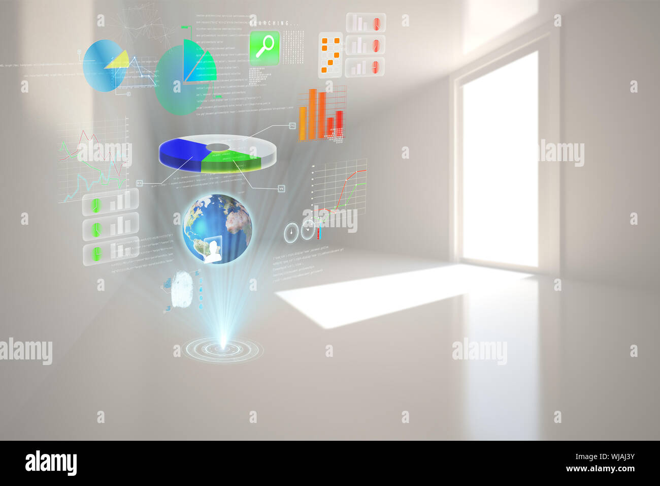 Hologram data display hi-res stock photography and images - Alamy