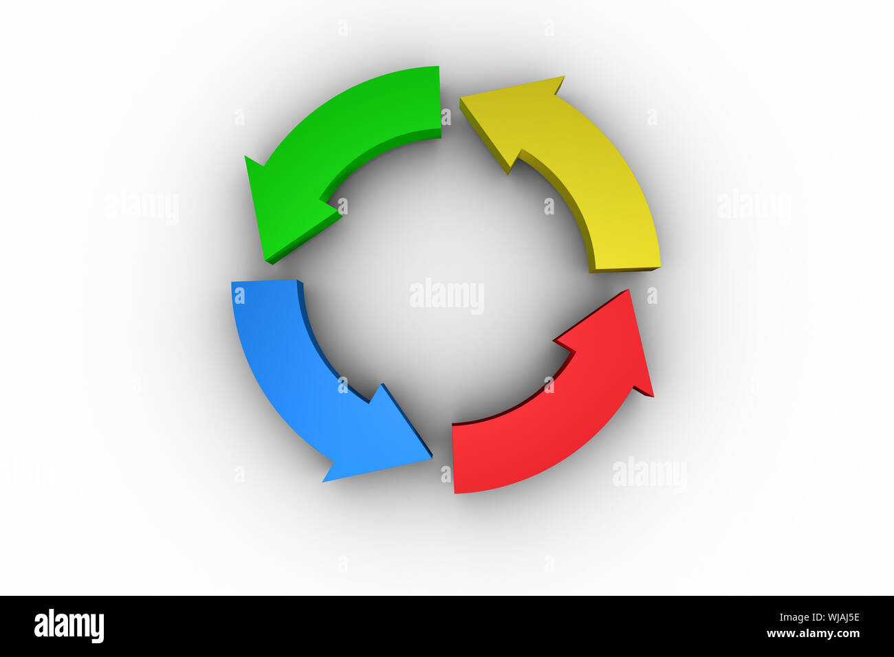 Colorful arrow circle Stock Photo - Alamy