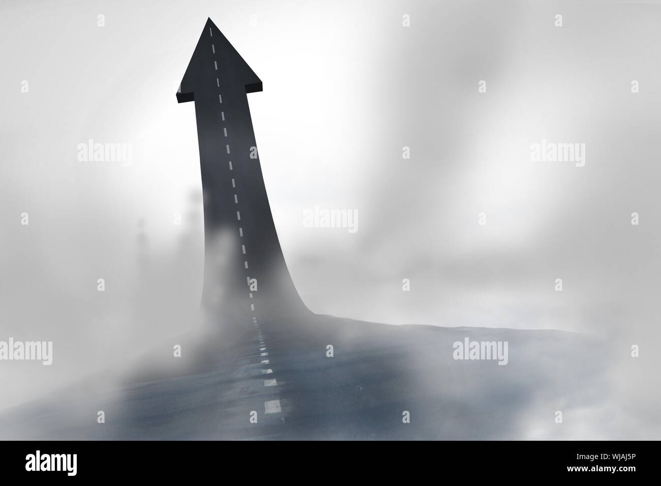 Road highway arrow hi-res stock photography and images - Alamy