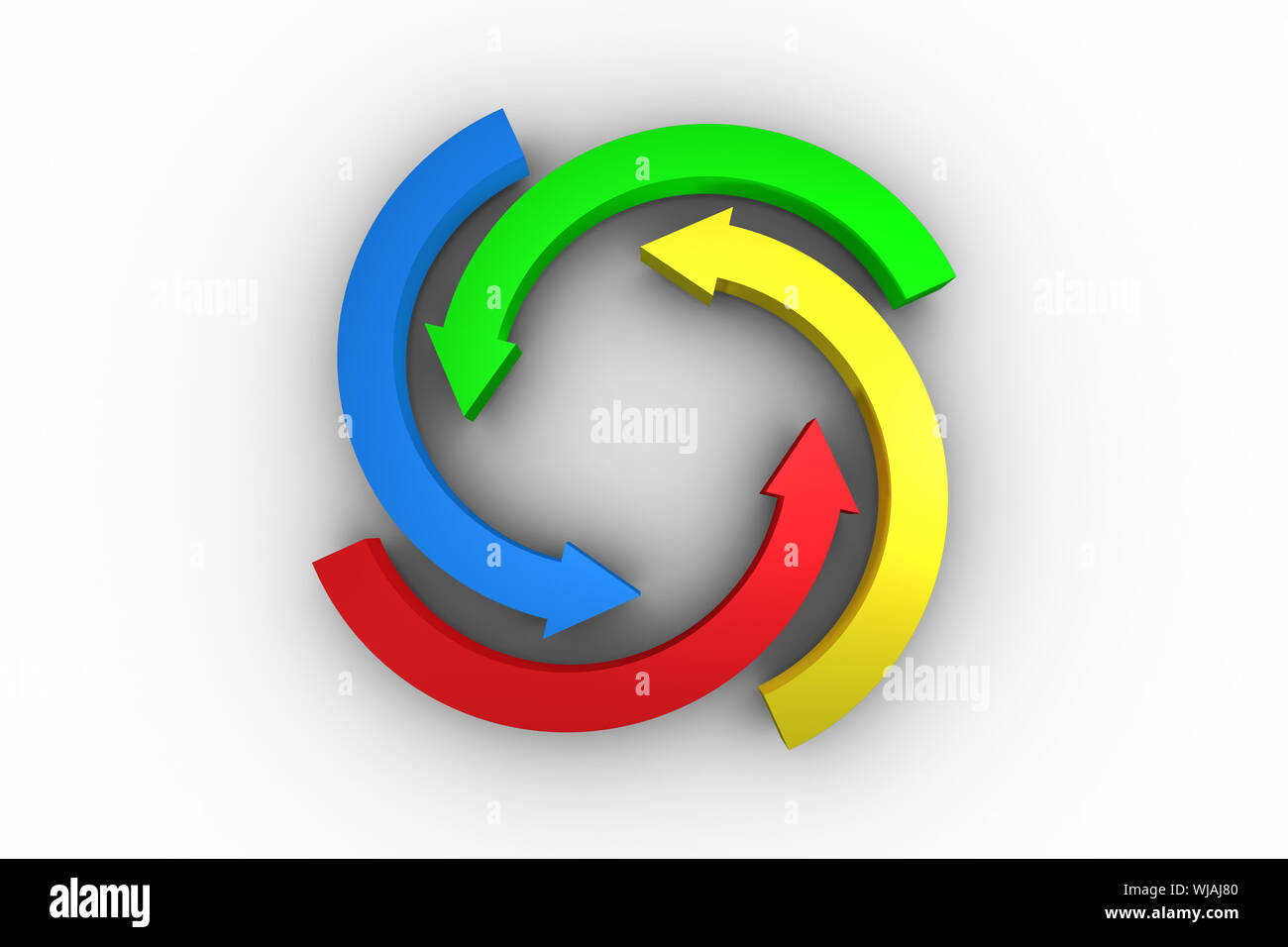 Colorful arrow circle Stock Photo - Alamy
