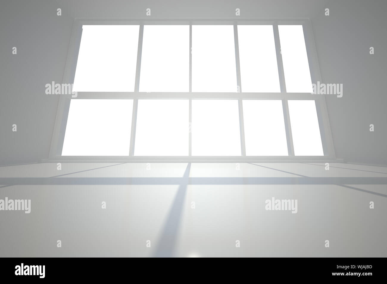 Bright room with windows Stock Photo - Alamy