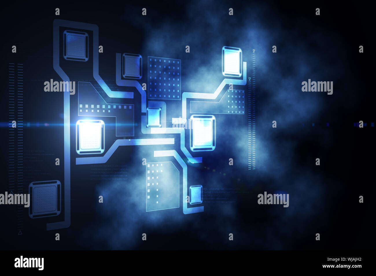 Abstract technology interface Stock Photo - Alamy