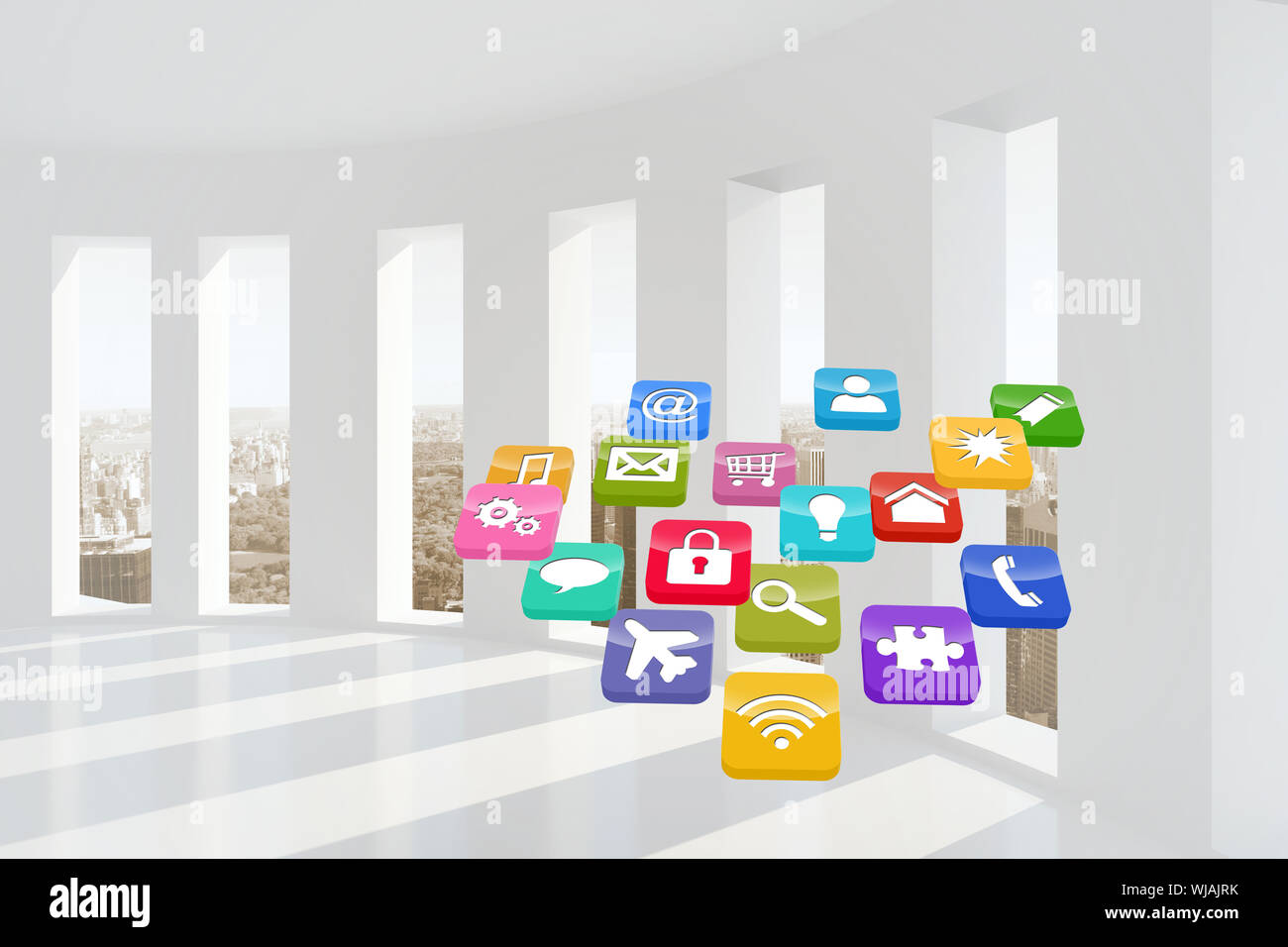 Computing application icons Stock Photo - Alamy