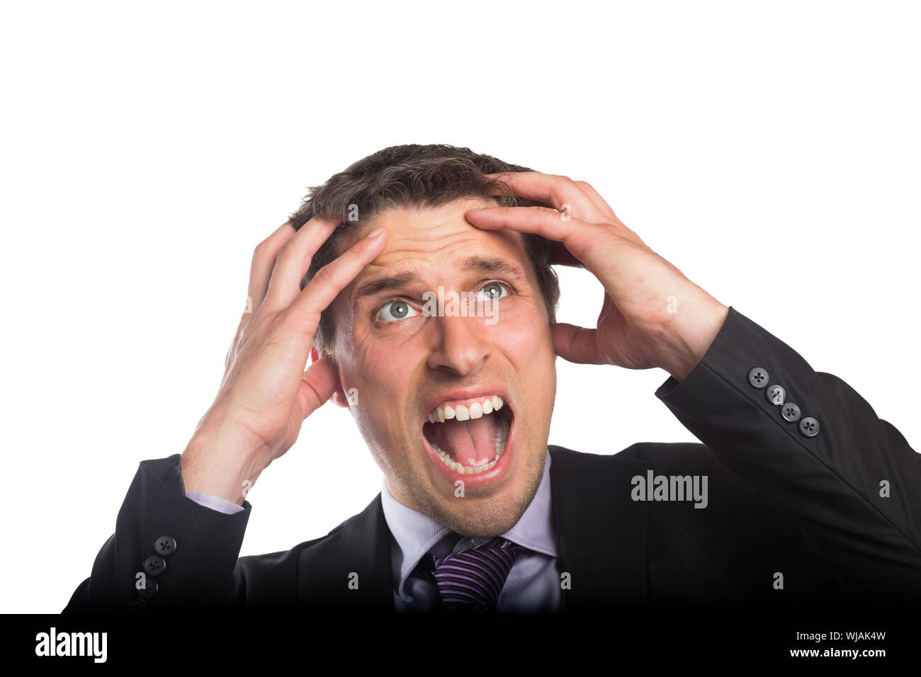 Close up tired businessman hi-res stock photography and images - Alamy