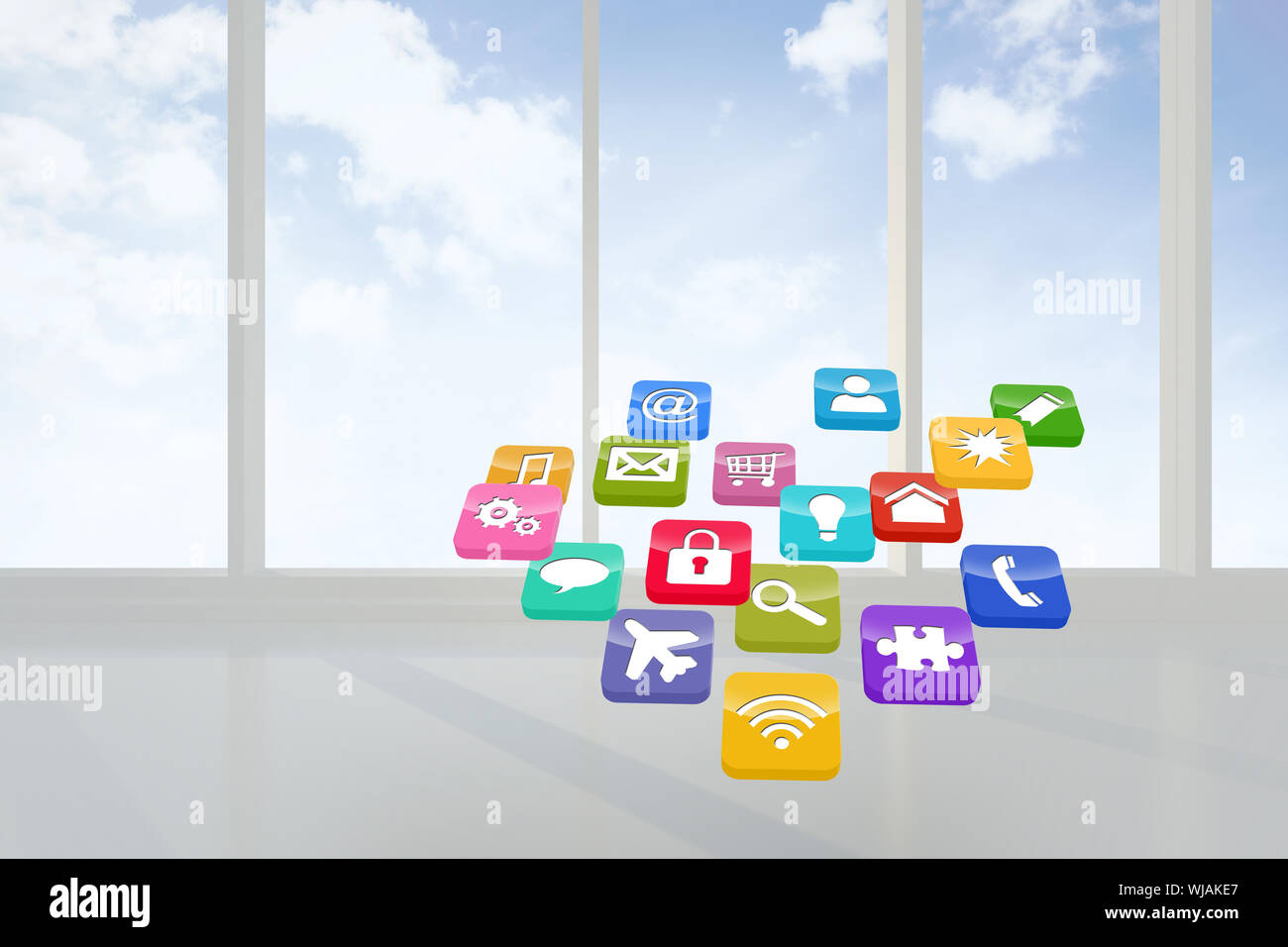 Computing application icons Stock Photo - Alamy