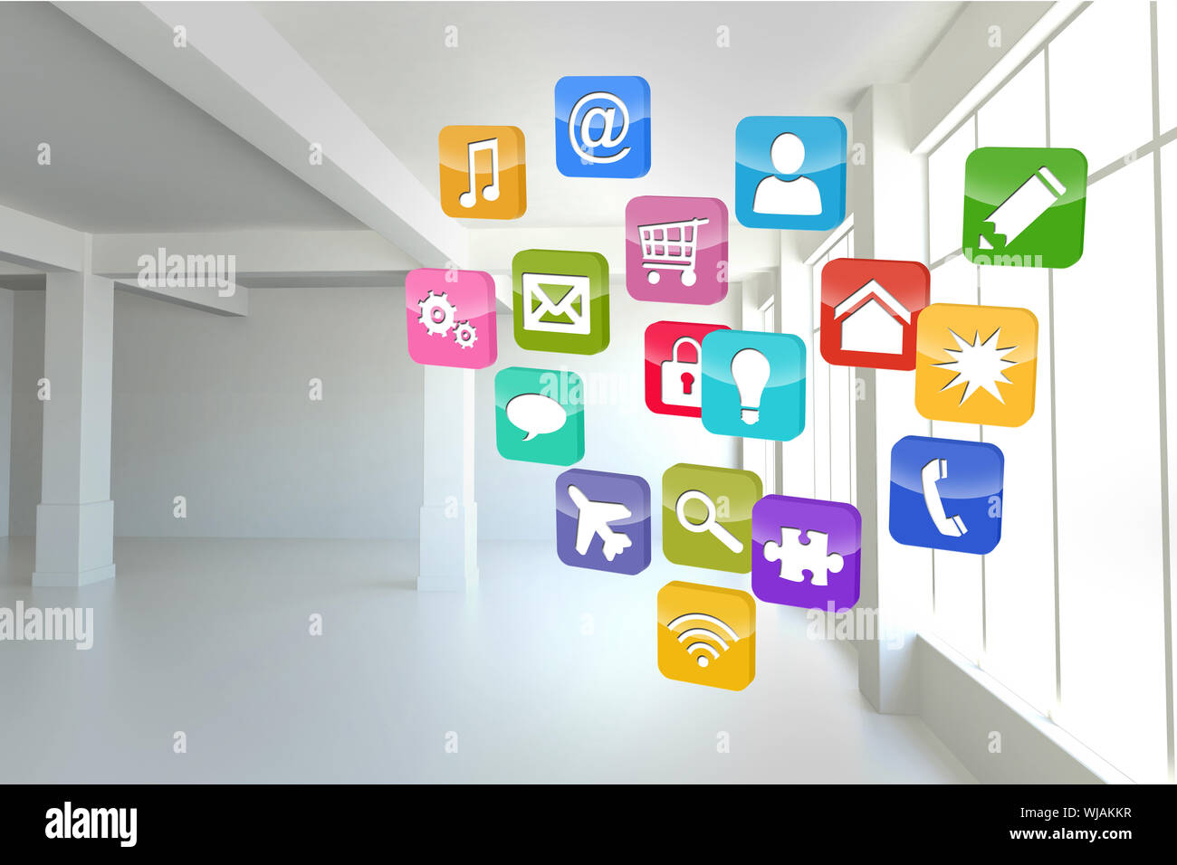 Computing application icons Stock Photo - Alamy