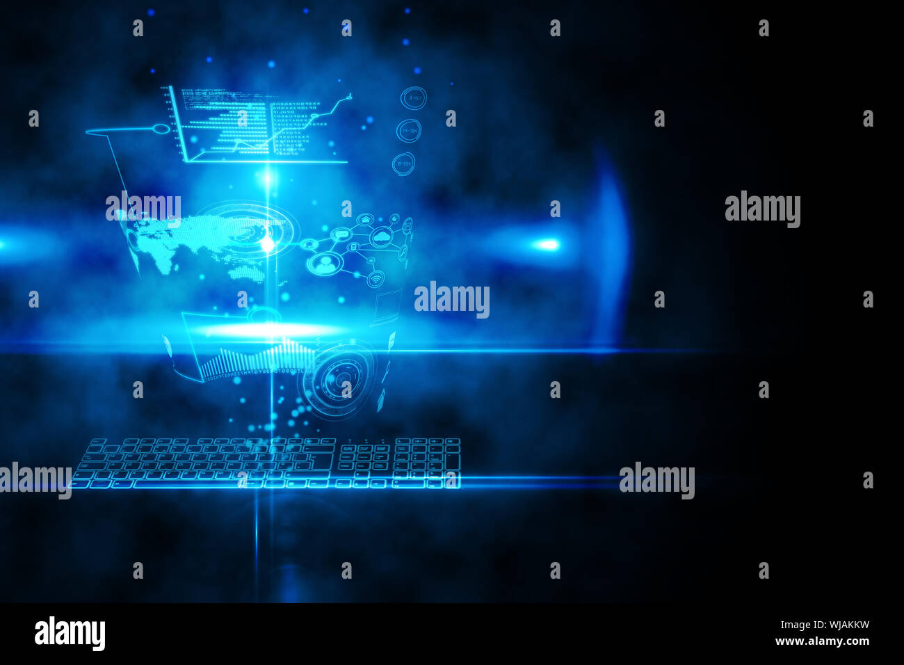 Global futuristic interface hi-res stock photography and images - Alamy