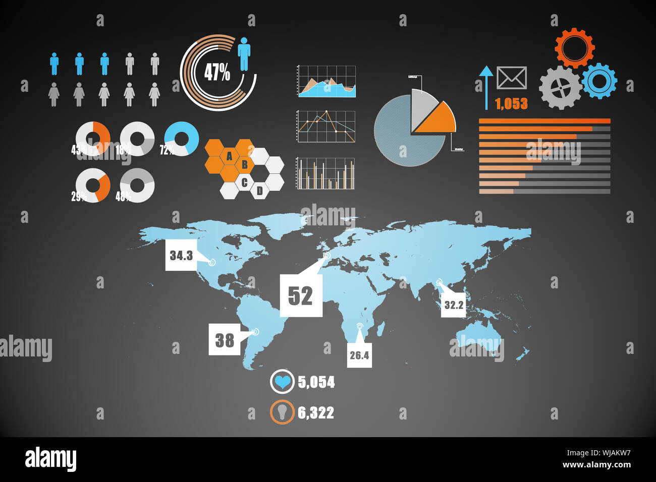 Tech interface design hi-res stock photography and images - Alamy