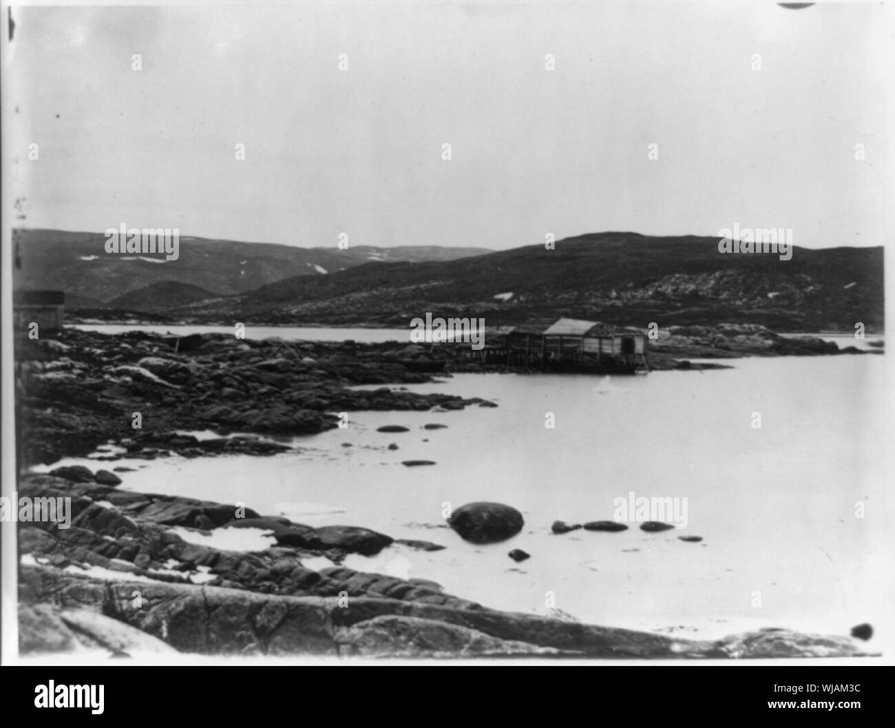 Buildings on shore Black and White Stock Photos & Images - Alamy